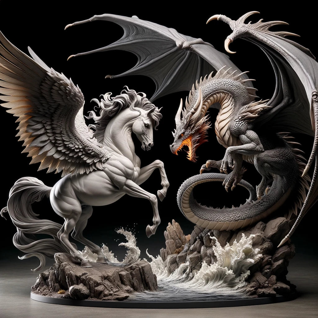 5 Unique Ways to Combine Pegasus and Dragon Statues – HighEmporium.com